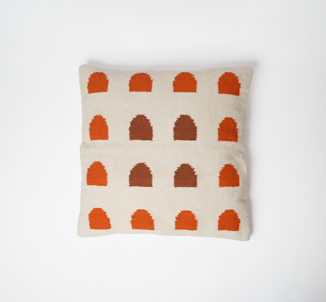 Cushion with Multiple Bullets 50*50 - Natural/brown/orange - (Set of 2 ...