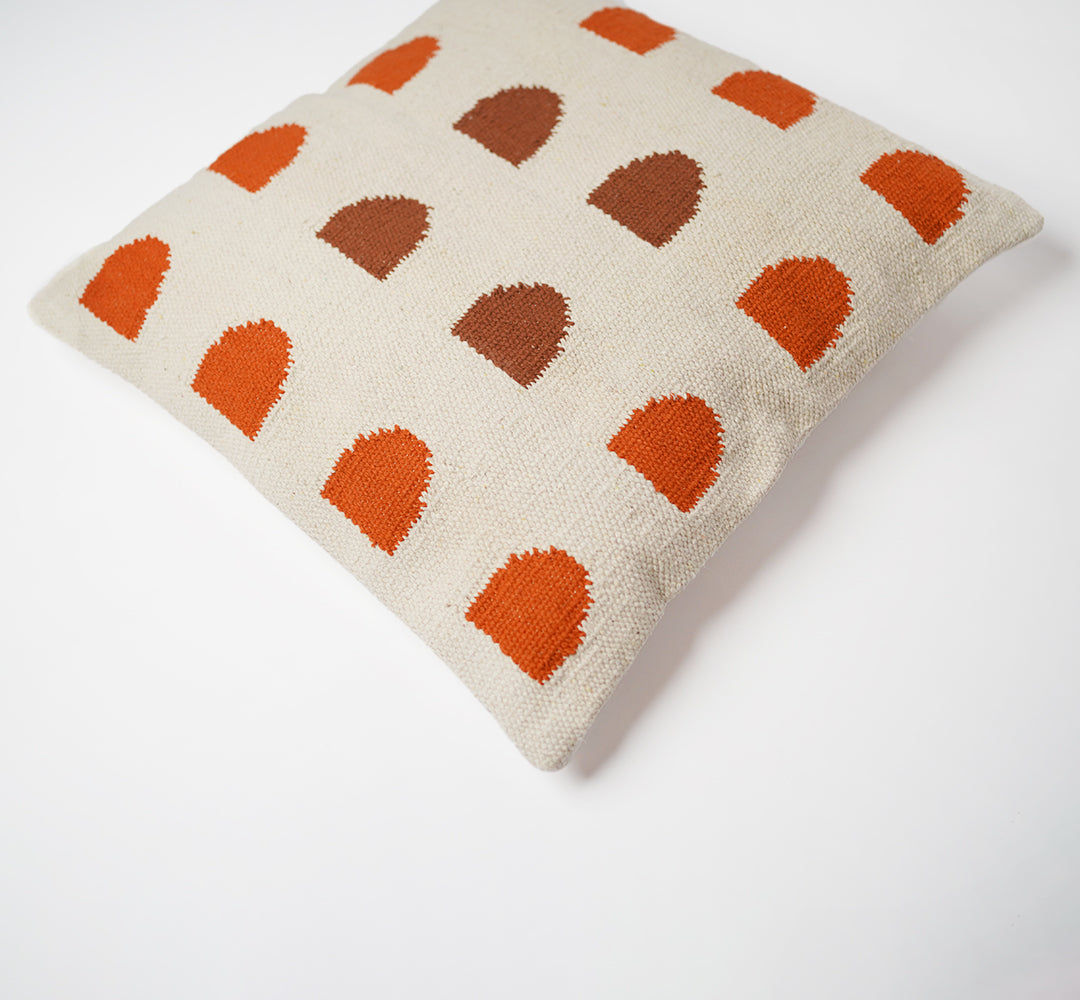 Cushion with Multiple Bullets 50*50 - Natural/brown/orange - (Set of 2 ...
